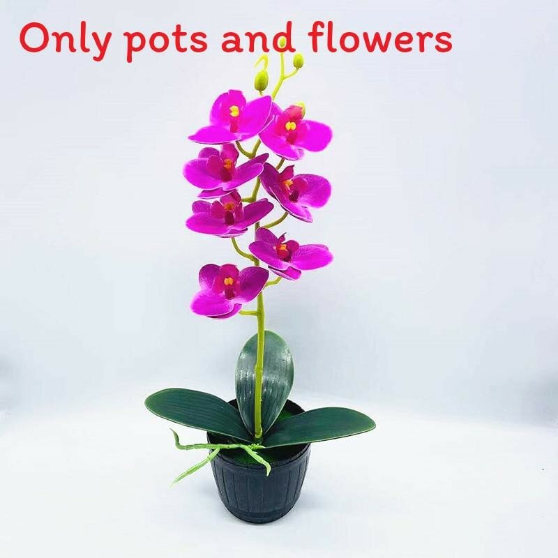 Phalaenopsis aphrodite rchb искусственный декор с шелковыми цветами для дома и офиса фиолетовый