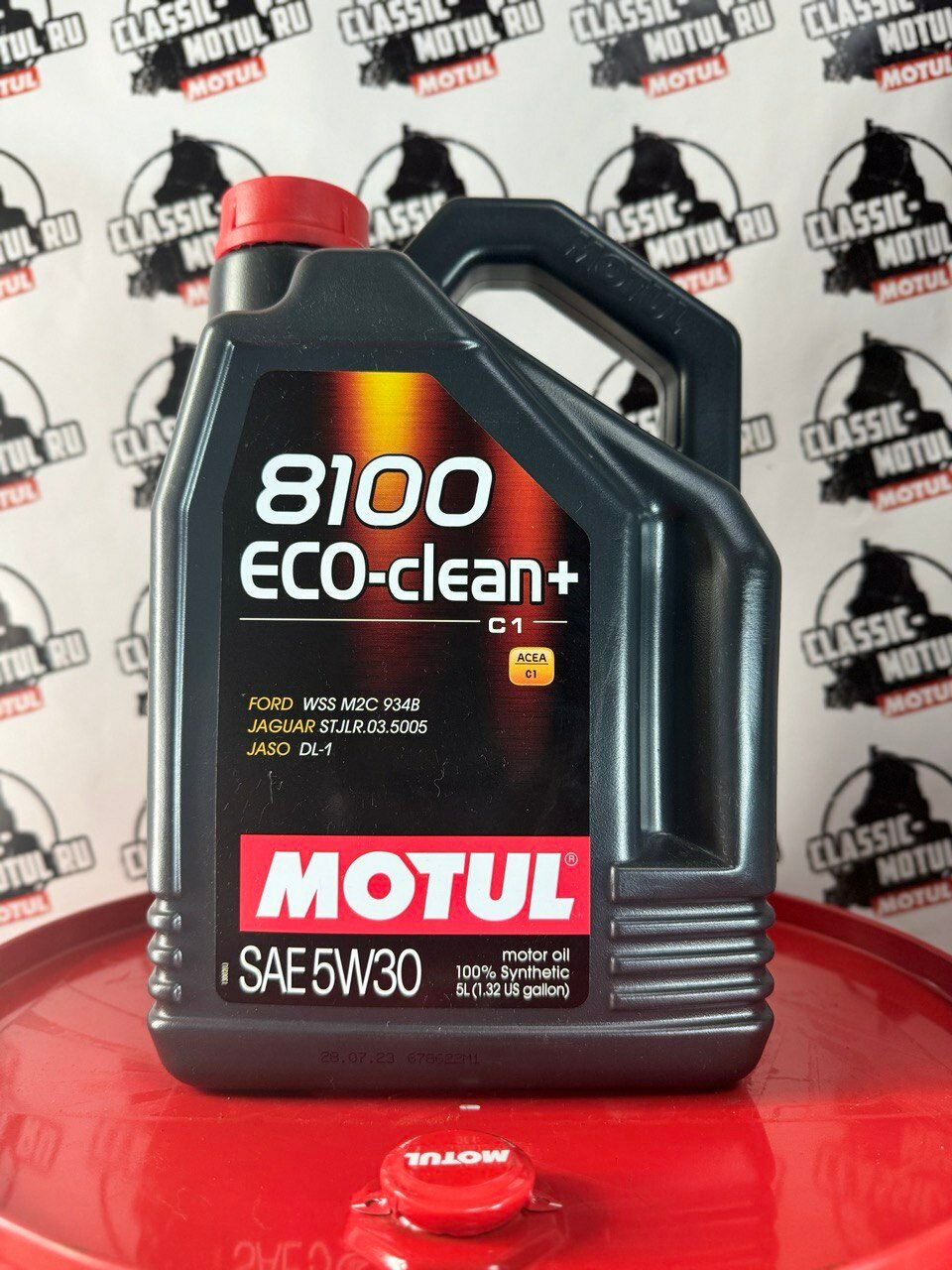 Синтетическое моторное масло Motul 8100 ECO-clean+ 5w-30 (5L) 101584