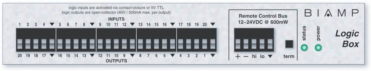 BIAMP LOGIC BOX Блок 20-ти программируемых логических входов/выходов для AUDIA