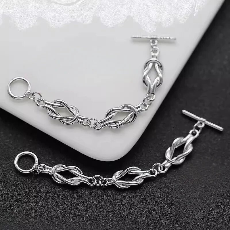 1 шт. позолоченная медная минималистичная завязанная цепочка OT застежка жемчужный разъем DIY браслет ожерелье аксессуар материал для изготовления ювелирных изделий