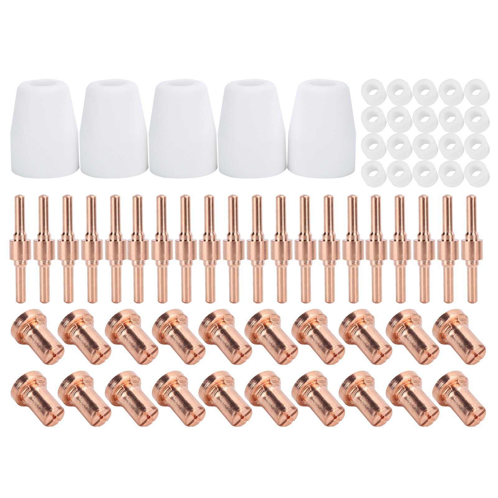 65 штук расходных материалов PT‑31 для плазменной резки, подходят для плазменного резака CUT‑40 в качестве аксессуаров.