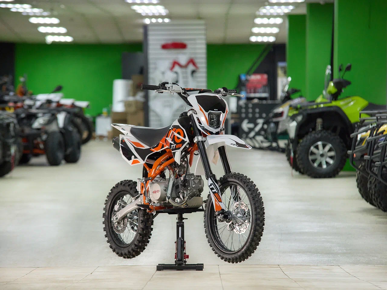 Питбайк KAYO BASIC K125EM 17/14 KRZ (механ. сцепл, эл. стартер 2024 г.) Собран