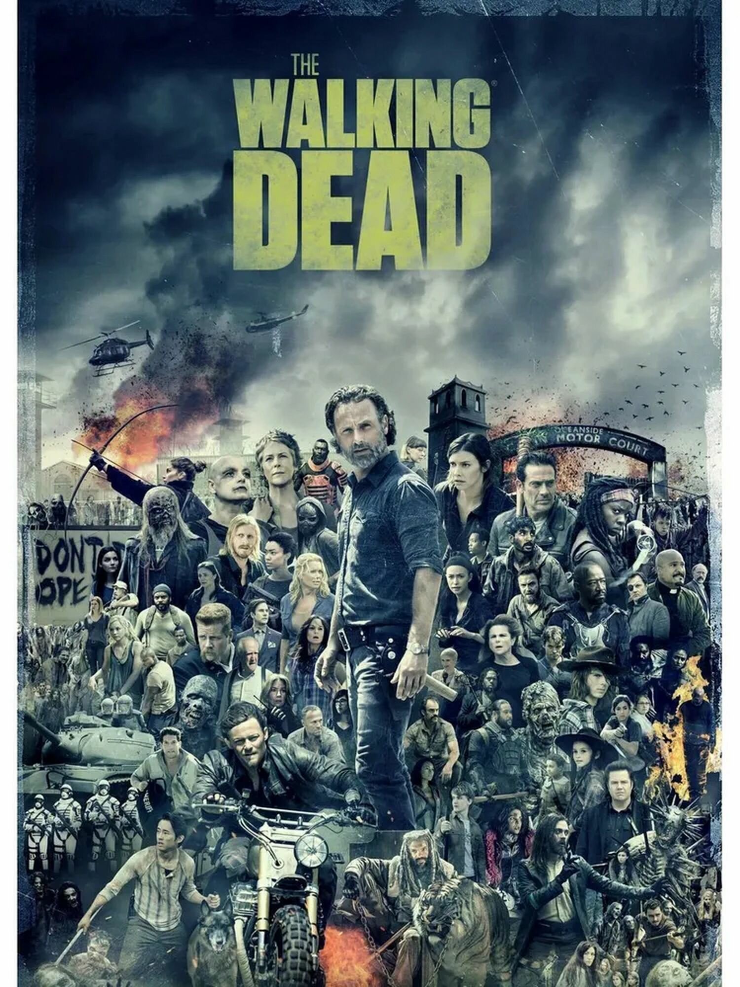 Плакат, постер Ходячие мертвецы. The Walking Dead, сериал на бумаге, размер 42х60см