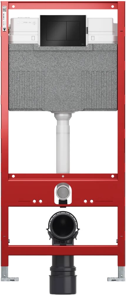 Комплект Инсталляция TECE Profil TECEprofil Uni 2.0 9300302 / Кнопка Now 9240407 цвет матовый черный