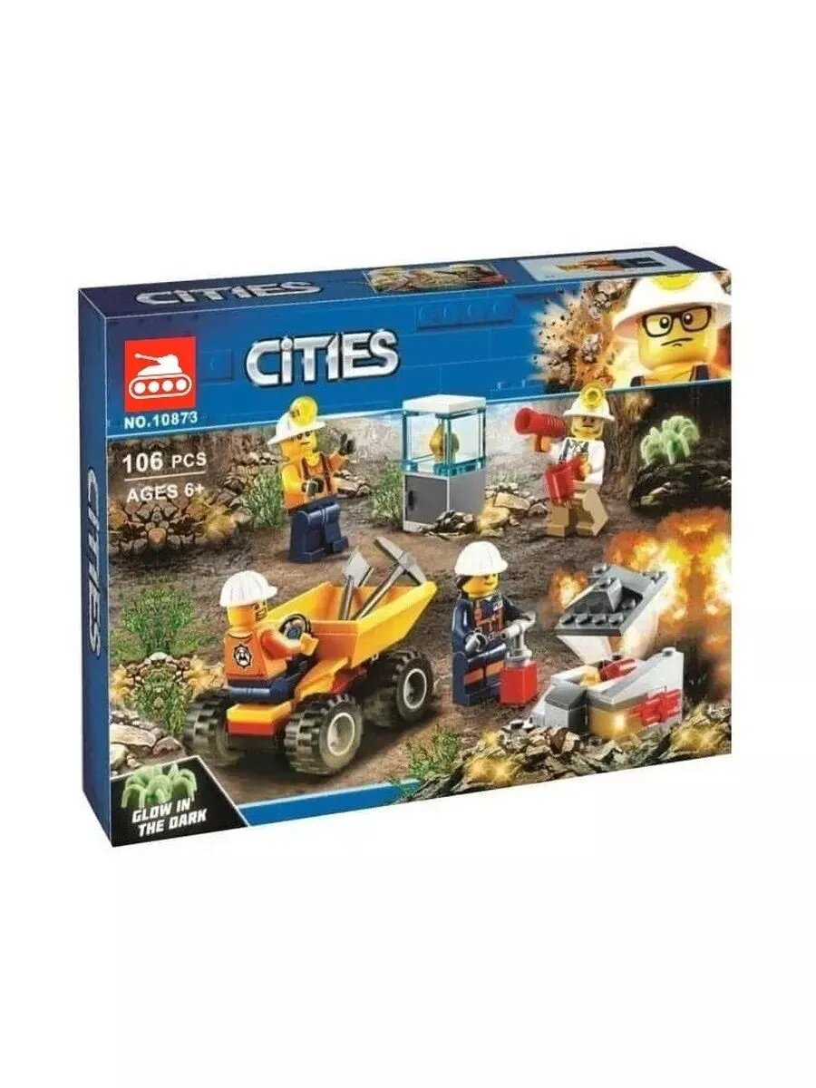 Конструктор TANK Cities 10873 Бригада шахтеров, 106 деталей