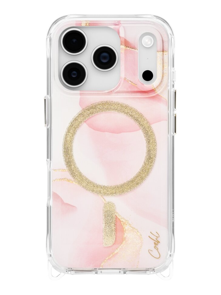 Uniq чехол с MagSafe для iPhone 17 Pro, COEHL IML Aeris Soft Pink