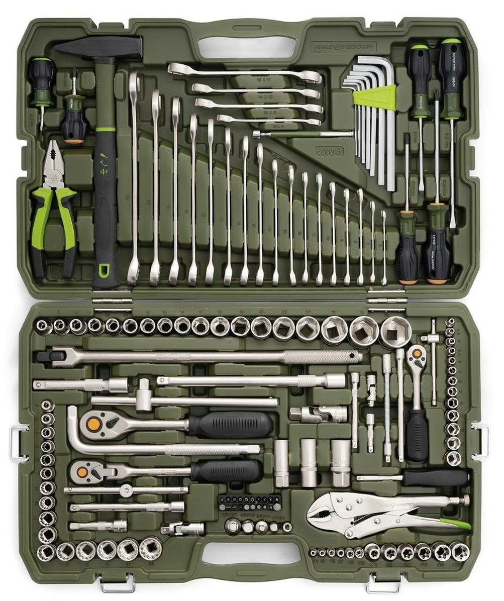 Набор инструмента 1/2", 3/8". 1/4" 147 пр 2/1 620847