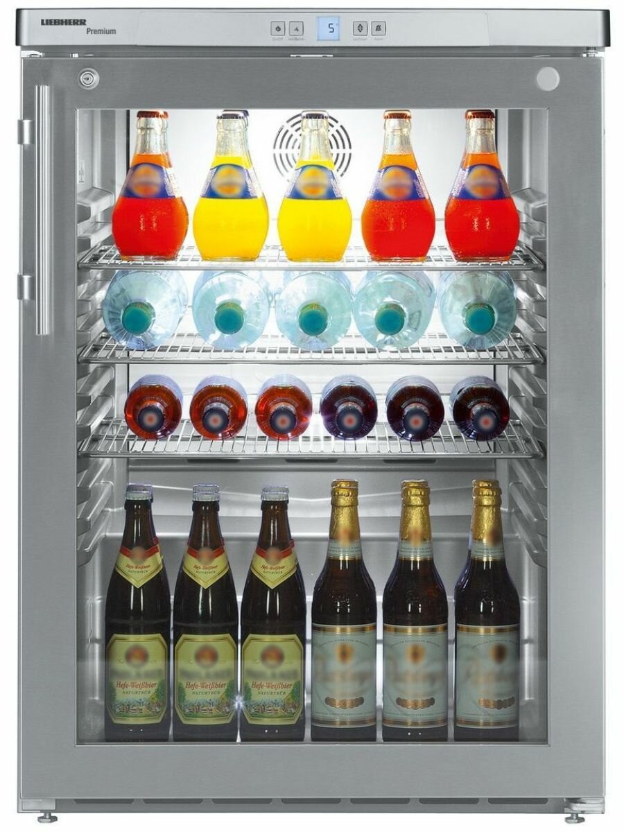 Холодильная витрина Liebherr FKUv 1663-24 001, серебристый