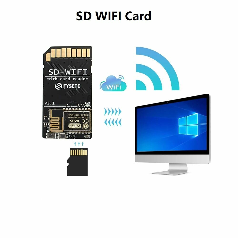 FYSETC SD WIFI CARD Модуль беспроводной передачи используется для 3D-ПРИНТЕРА