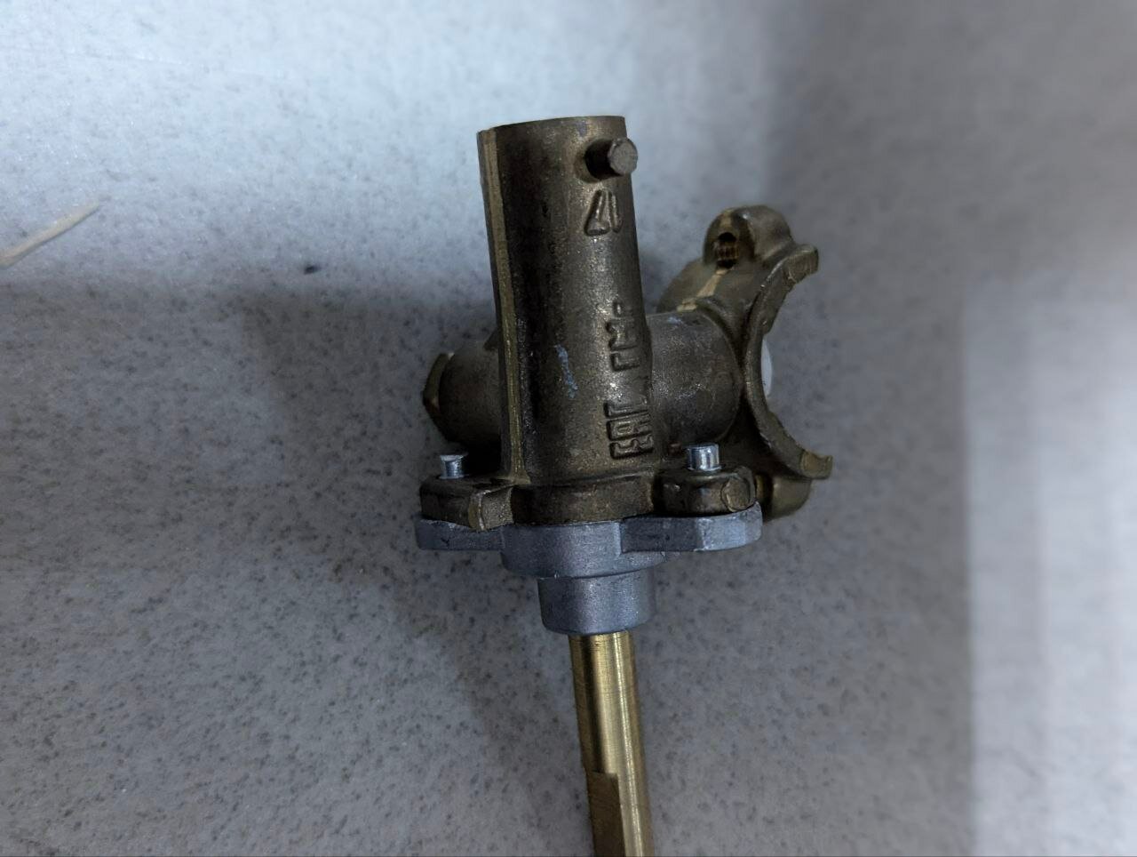 Кран горелки Гефест малой мощности 1200, 1300, 1500, 3100, 3200, 3300, 3500, СН1210, с ВМП-40 (1445-39.000-19)