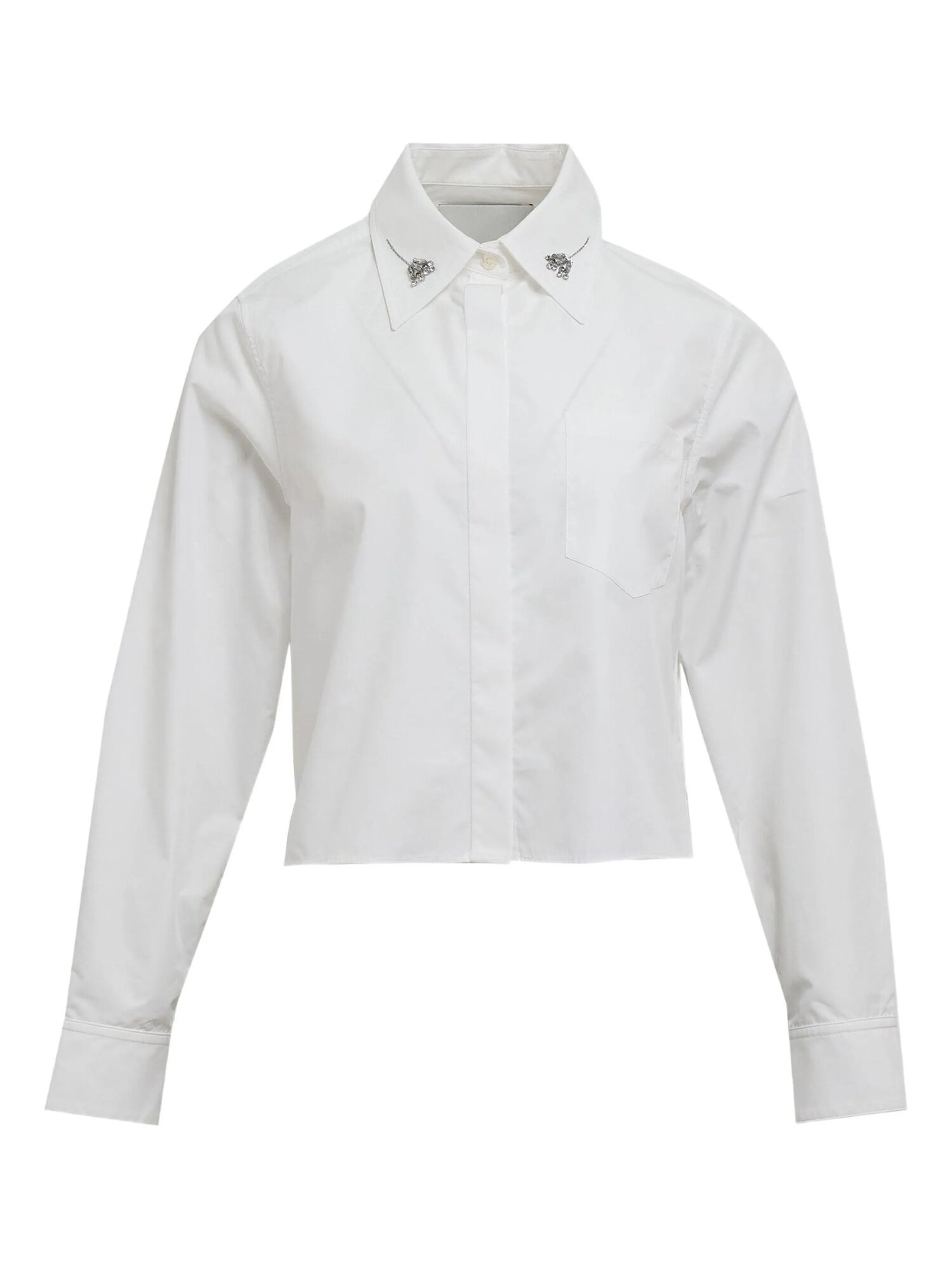 Топ Embellished collared top