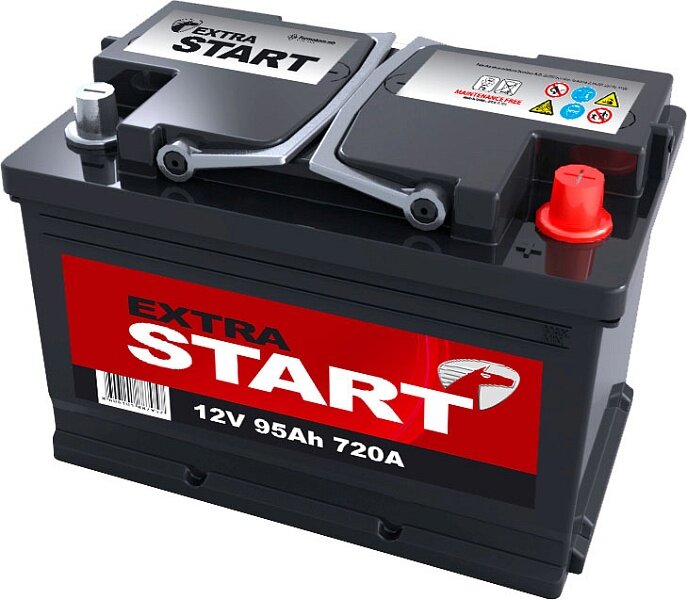 Аккумулятор автомобильный Extra Start 6СТ-100 обр. 353x175x190