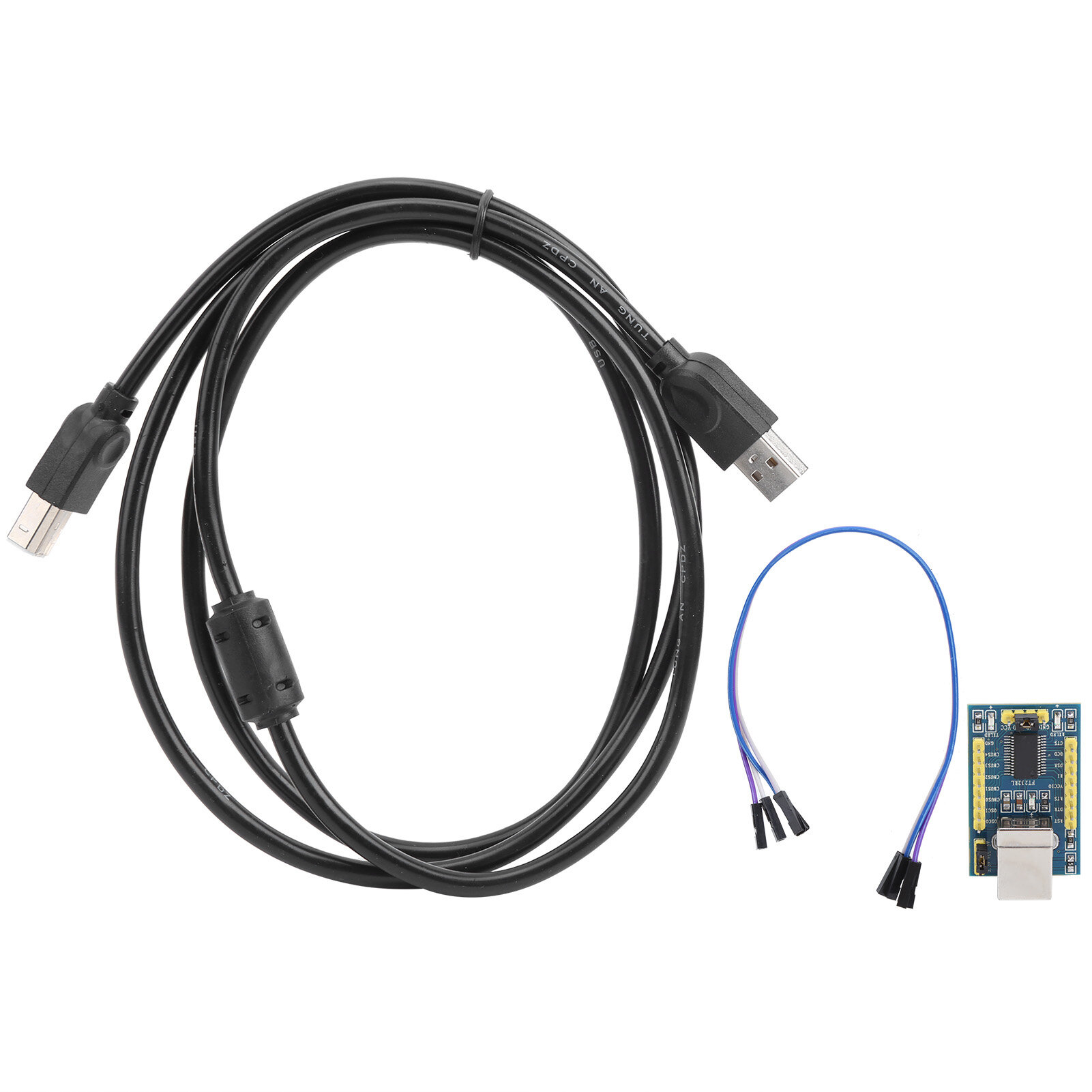 Модуль последовательного порта FT232RL, адаптер-конвертер USB в TTL для Windows XP/7/8/10, 3,3–5 В.