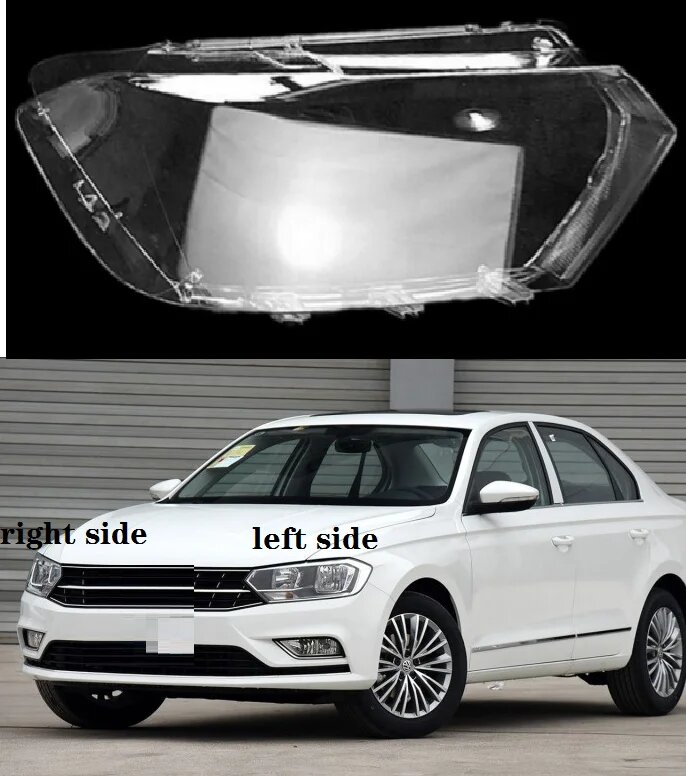 Крышка автомобильной фары для Volkswagen Bora 2016 2017 2018, линза для фар, прозрачный абажур, замена оригинального стекла 2PCS Left and Right