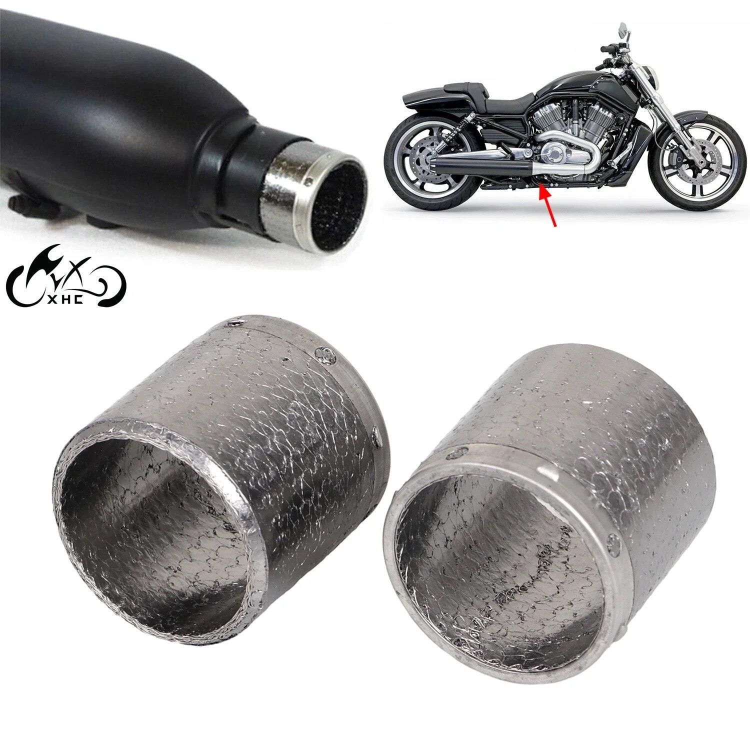 Мотоциклетный глушитель, прокладки выхлопных газов для Harley Softail Sportster XL 883 1200, Iron Forty Eight Fat Bob Sport Glide 17-23