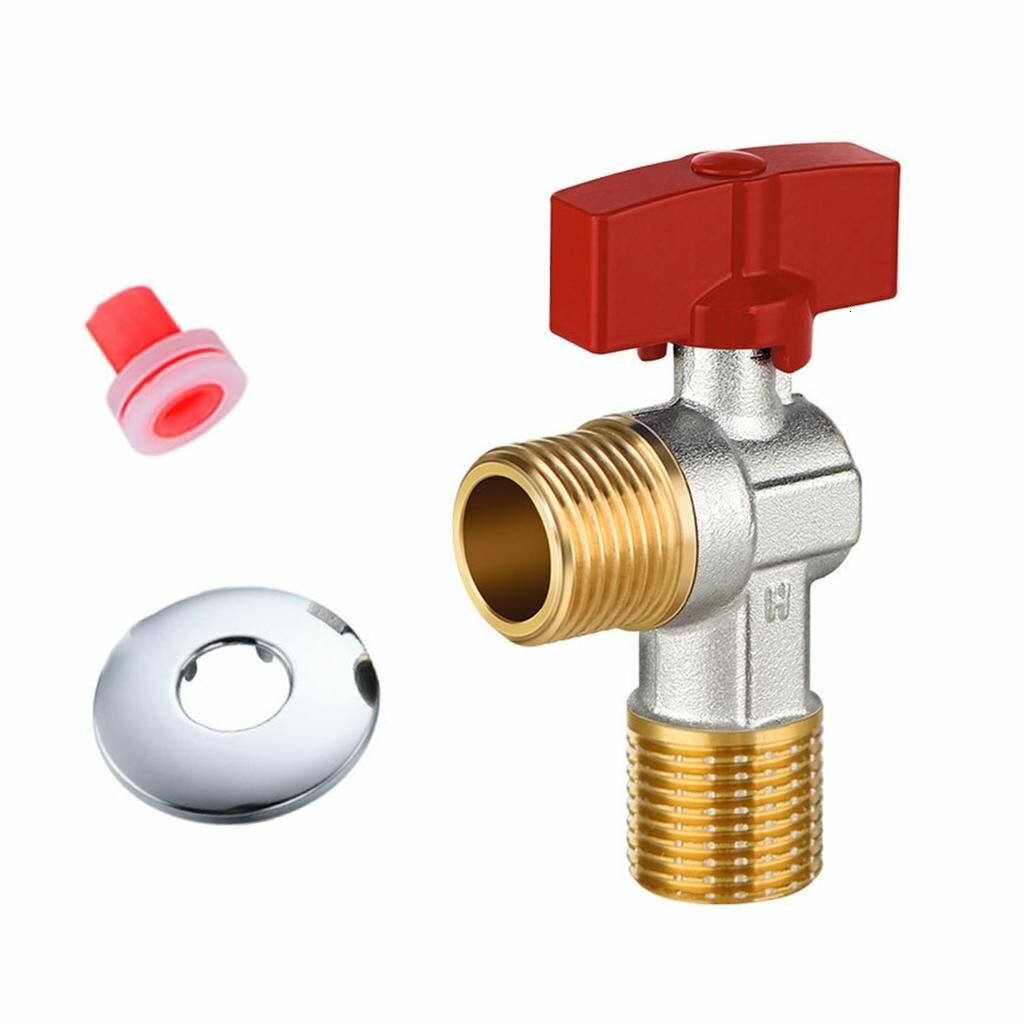 Вентильный блок, Угловой клапан, полностью медный, большой расход, 4 точки, одна входная и выходная, треугольный клапан-