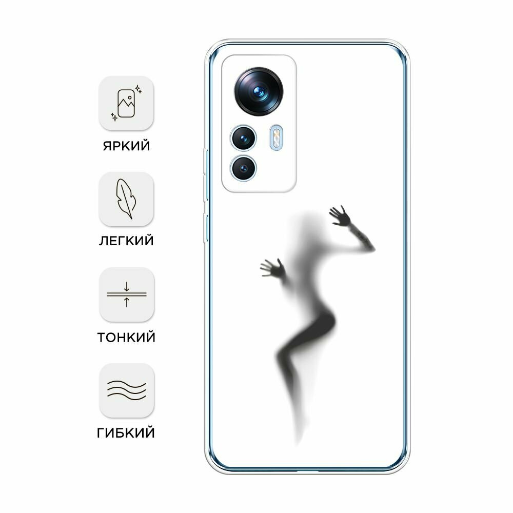 Чехол на Xiaomi 12T/12T Pro / Сяоми 12T/12T Про с принтом "Девушка в душе" — фото 1