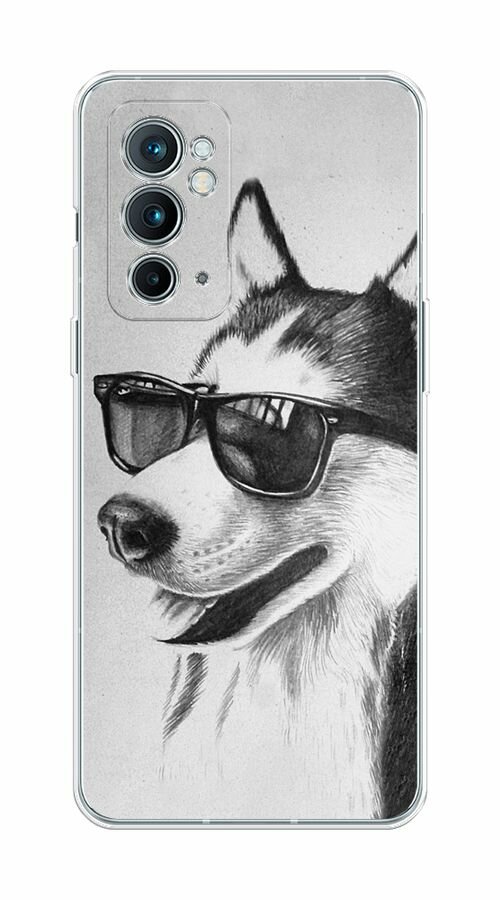 Силиконовый чехол на OnePlus 9RT / ВанПлас 9RT с принтом "Крутой Хаске"