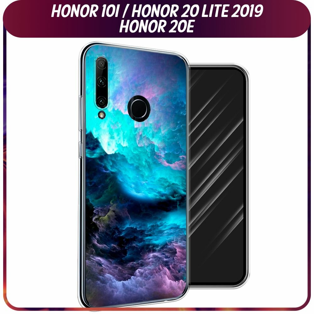 Чехол на Honor 10i/20 Lite 2019/20e/Huawei P Smart Plus 2019 / Хонор 10i с принтом "Бирюзовое небо"
