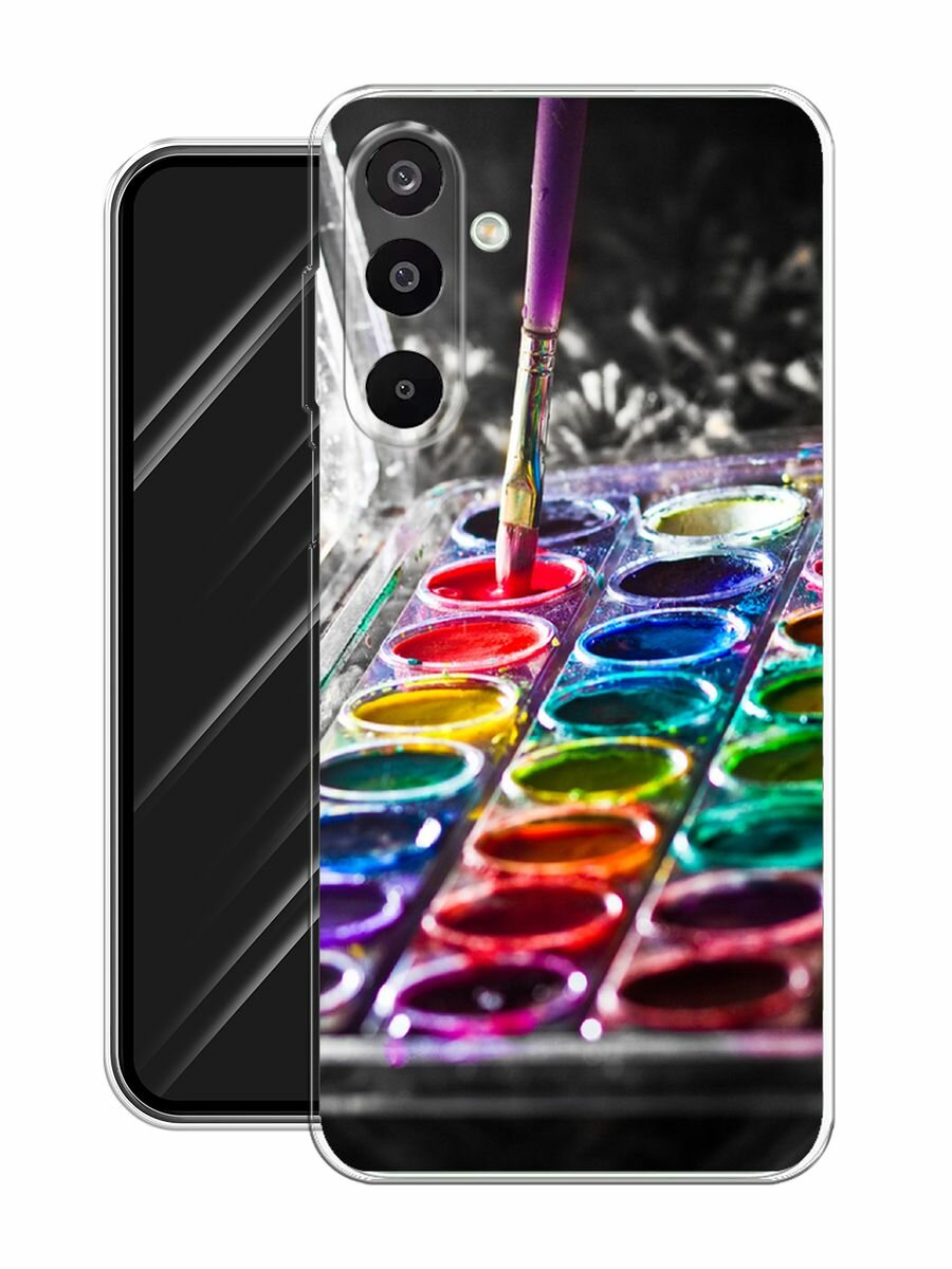 Чехол на Samsung Galaxy M16 / Самсунг Галакси М16 с принтом "Палитра красок" — фото 1