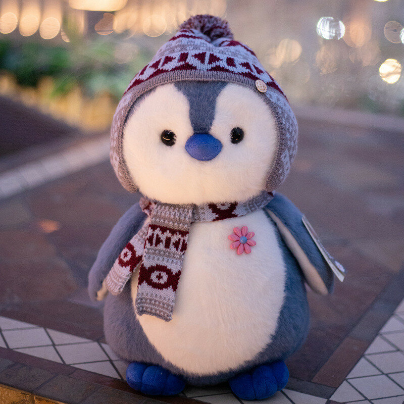 Backpack plush doll charming cartoon penguin, разноцветный, для девочек