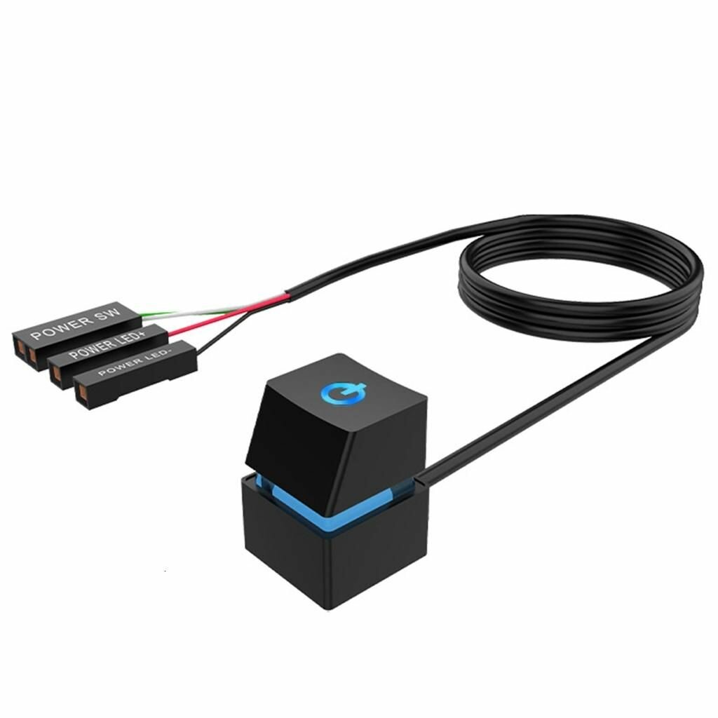 Кнопка питания для настольного компьютера с подсветкой, Черный