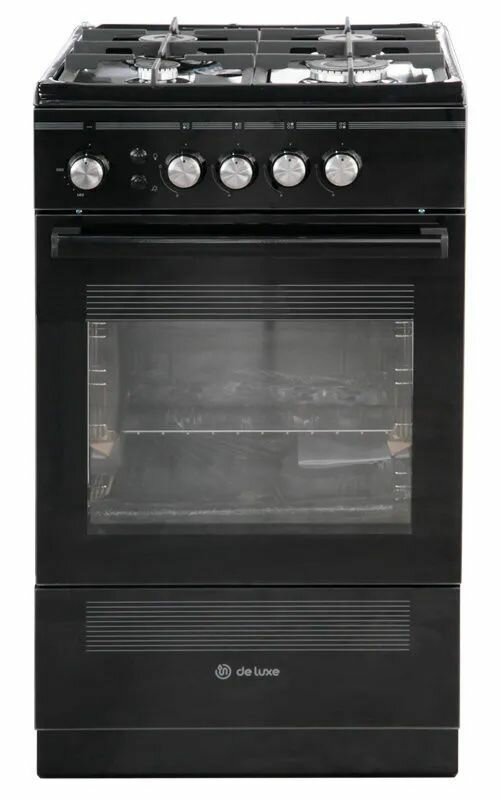 Плита газовая De Luxe 506040.24г ЧР-001, черный
