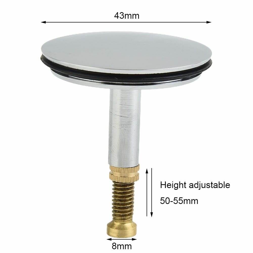 Сливная пробка для ванны 43 мм, сменный слив для раковины в ванной комнате