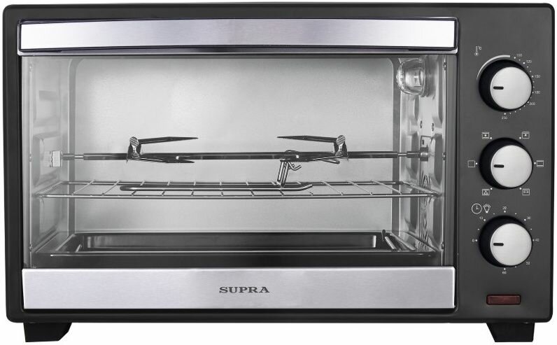 Мини-печь SUPRA MTS-4506, чёрно-серебристая, 6 режимов, 2000Вт, 45л — фото 1