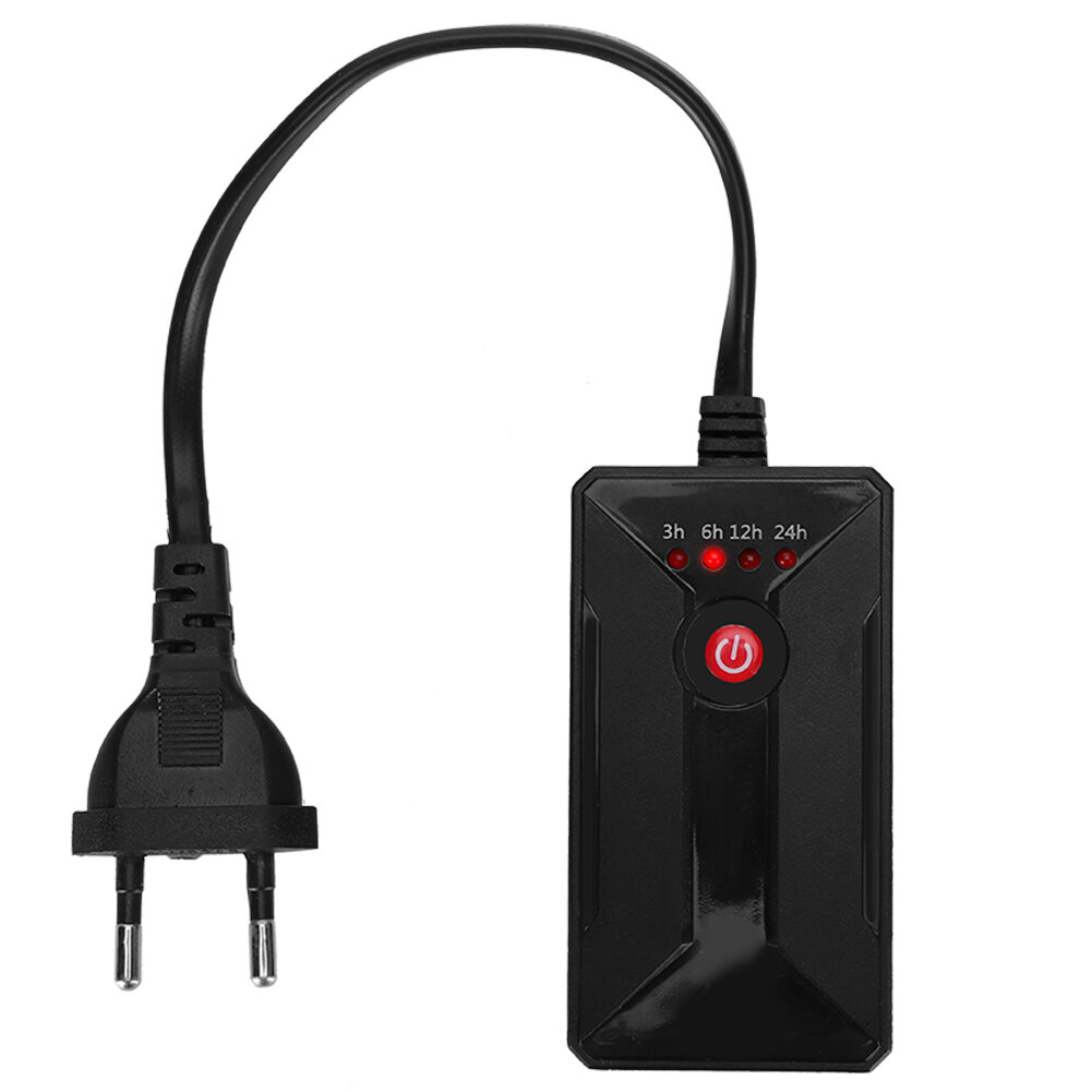 Таймер для аквариума стандартный интеллектуальный циклический многосегментный таймер (ZYT21 Многосегментный таймер, черный)