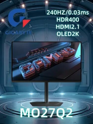 Gigabyte 27" Монитор MO27Q2, черный матовый, светло-серый