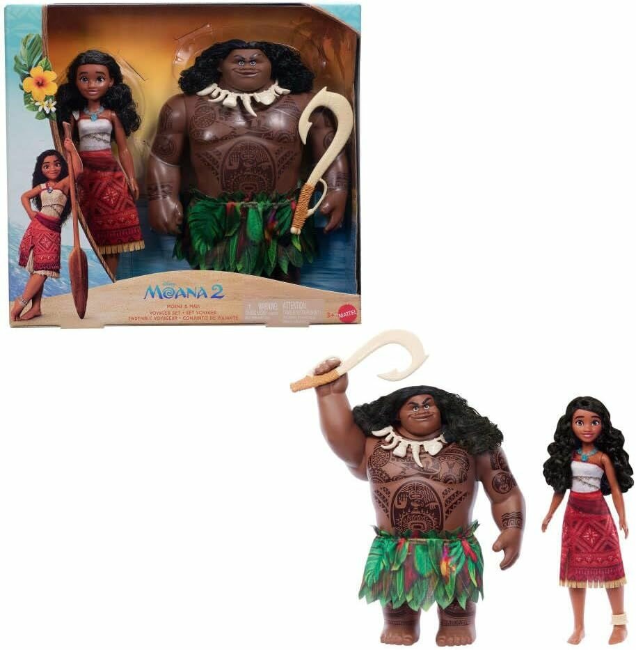 Дисней / Disney Игровой набор кукол Moana 2 Моана и Мауи (15 см)