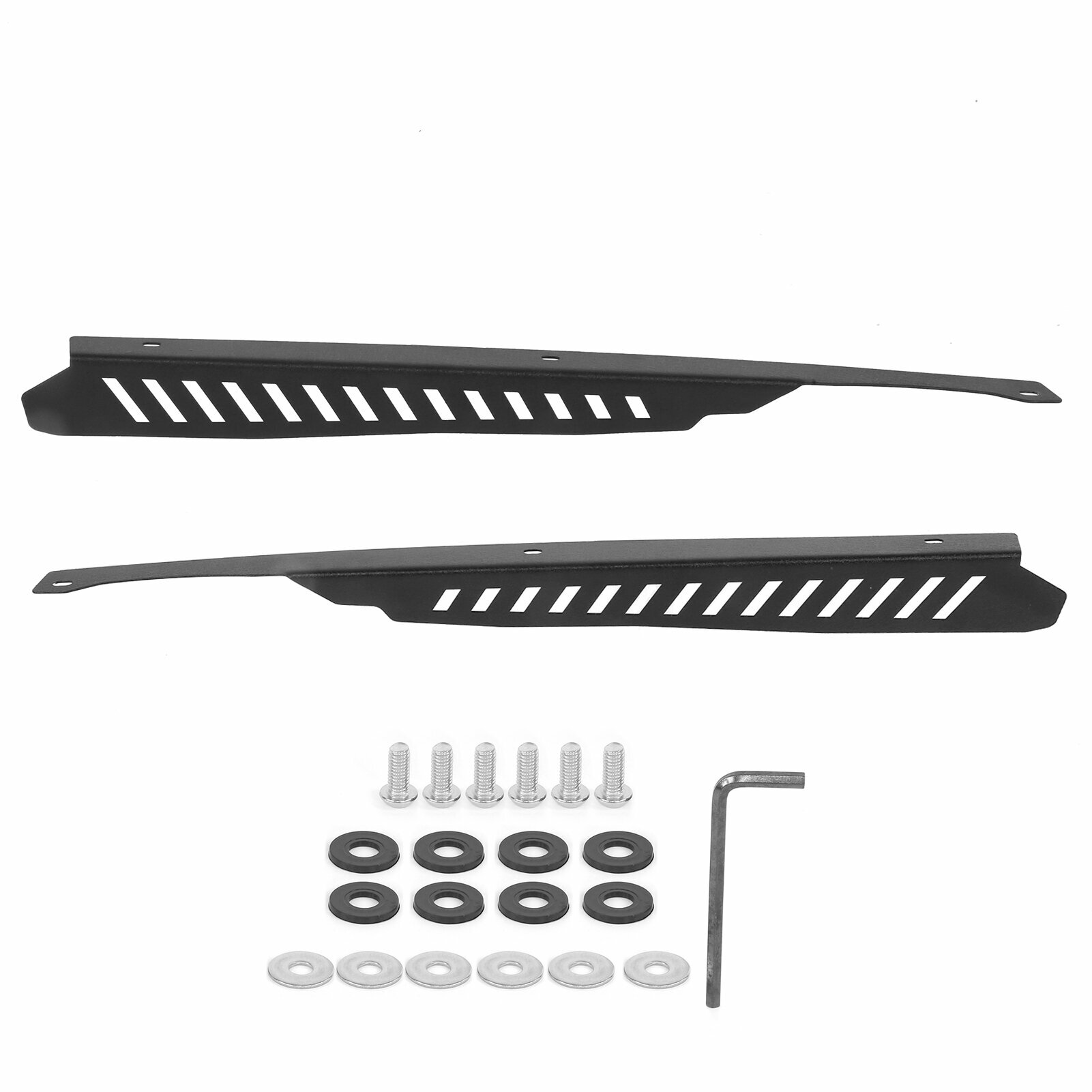 Брызговики двигателя черные алюминий для Subaru WRX/STI 2011-2014 (2 шт.)