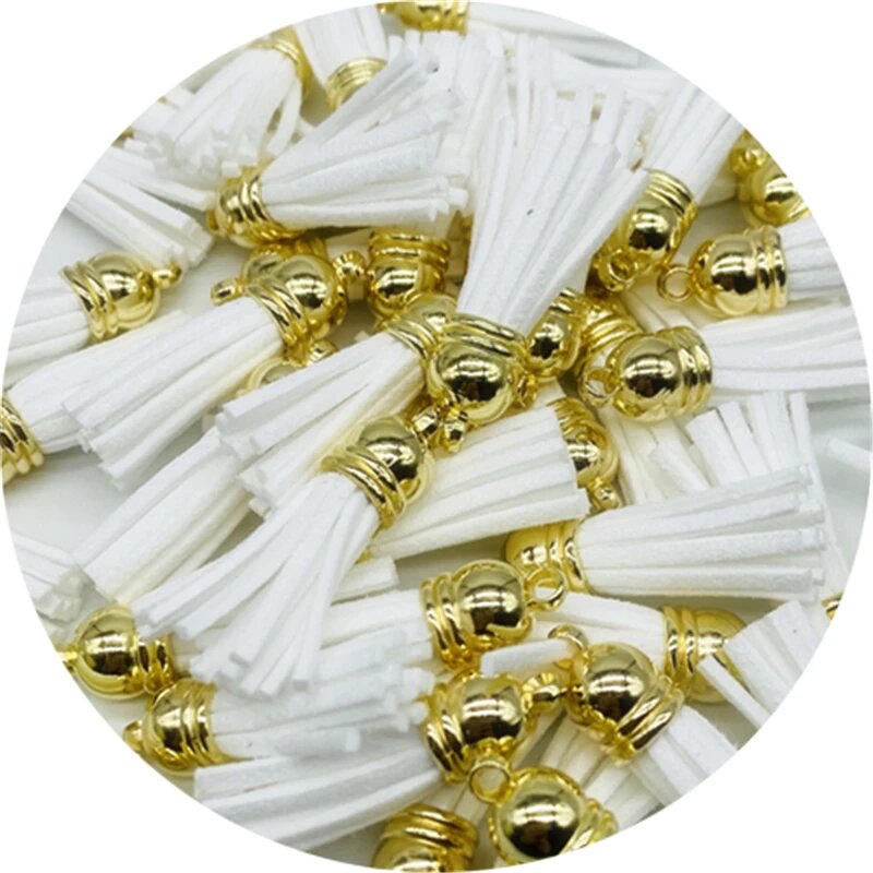 8 шт, кожаные подвески с бахромой и кисточками RYFDBMauve 01