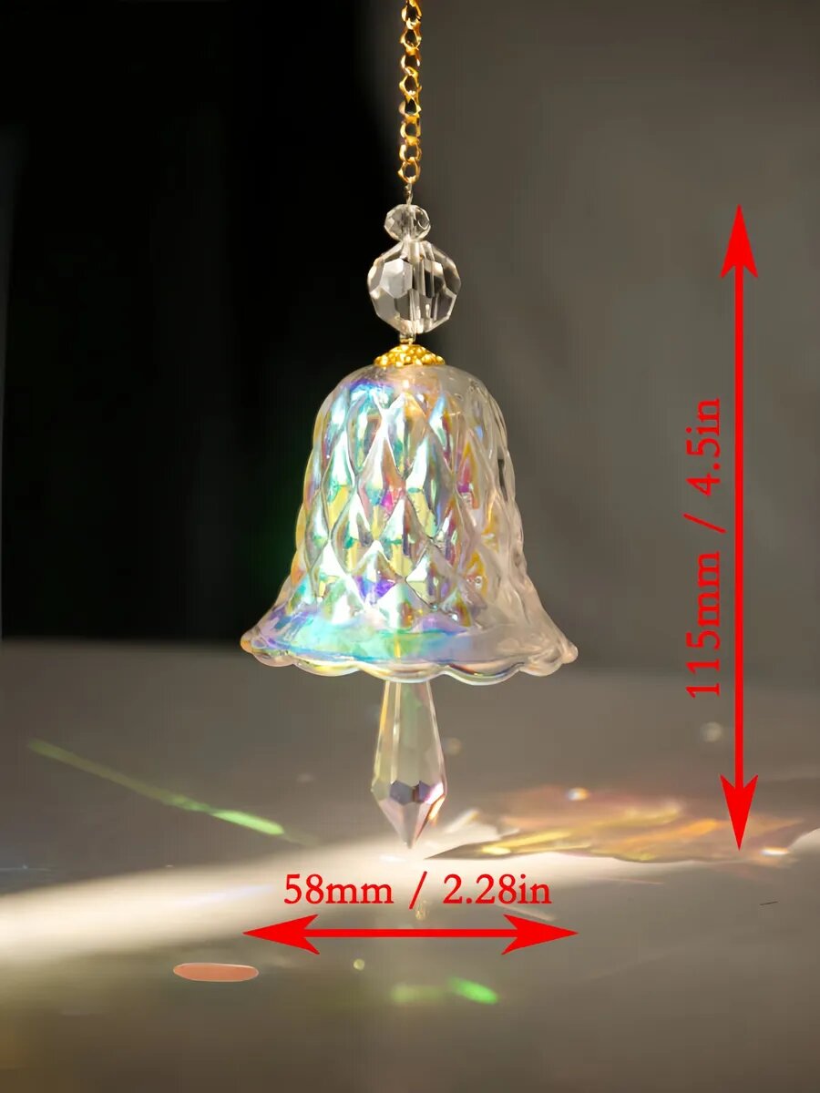 Цветные часы из радужного хрусталя, подвеска для окна, ловец солнца, Цветные 1шт.