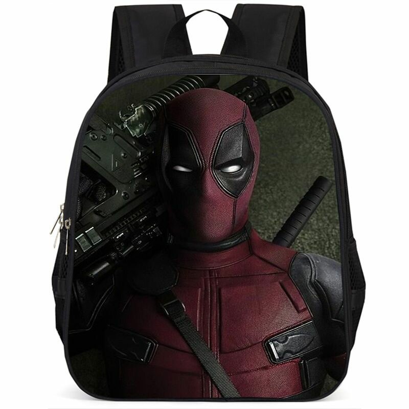 Прочный рюкзак Дэдпул 15 дюймов для школьников из оксфордской ткани, стиль W