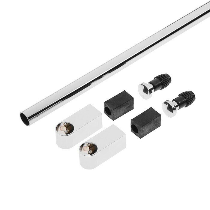 Комплект рейлинг Brante "Модерн", 1 метр, хромированная сталь