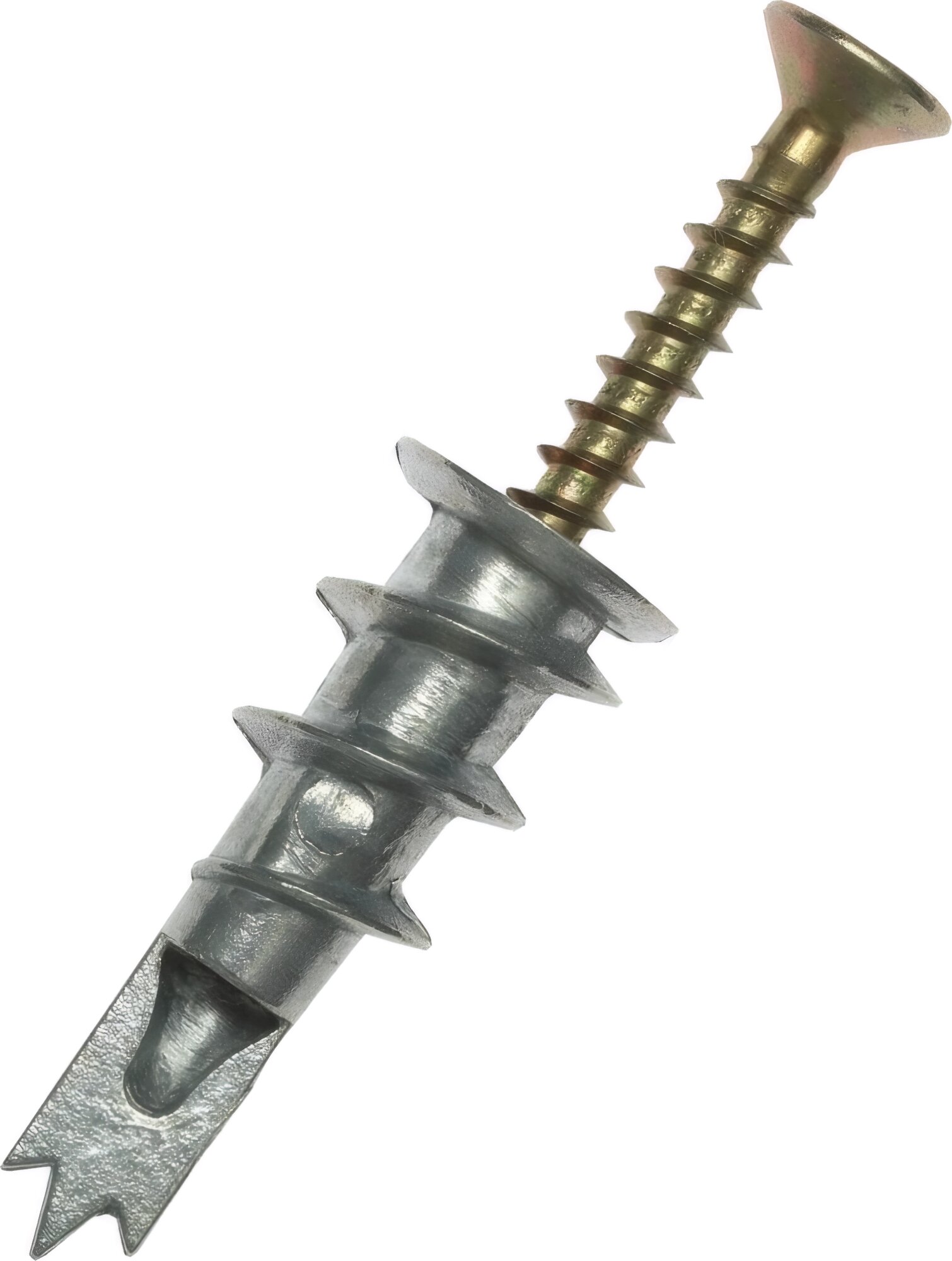 Металлический дюбель со сверлом для гипсокартона с саморезом ЗУБР 4-301286