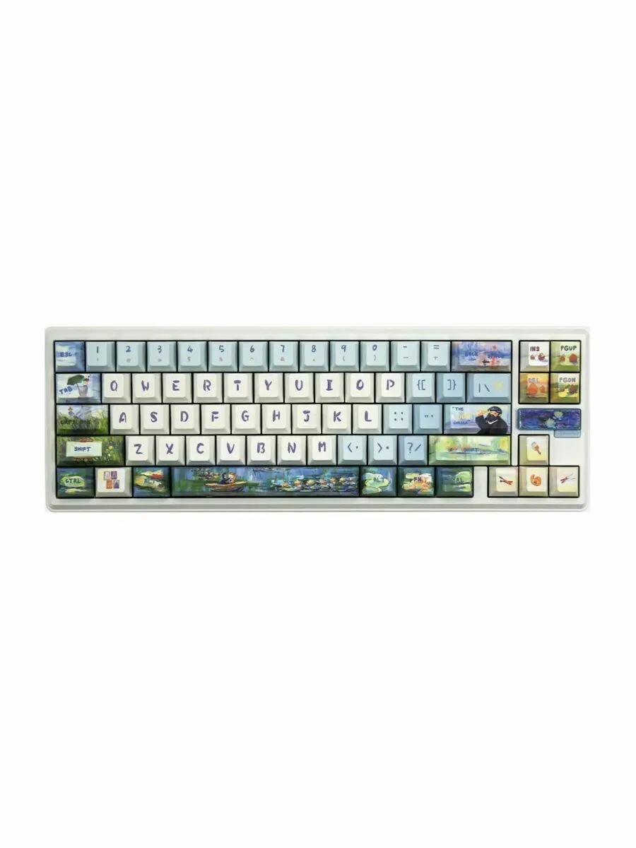 Varmilo VTP68 Monet Kailh Prestige Voice, зеоеный/синий, игровя клавиатура