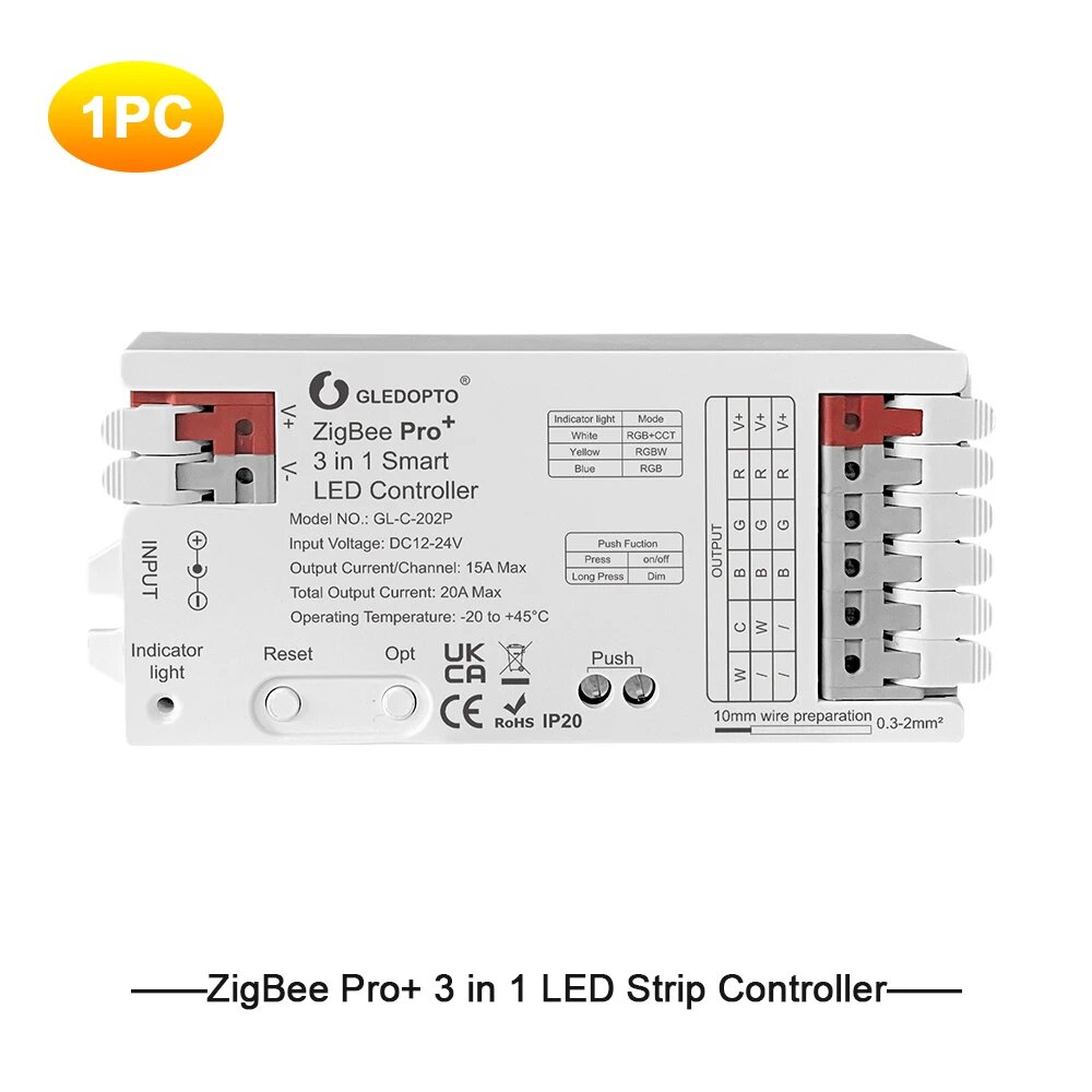 GLEDOPTO ZigBee Pro 3in1 LED Контроллер 1PC