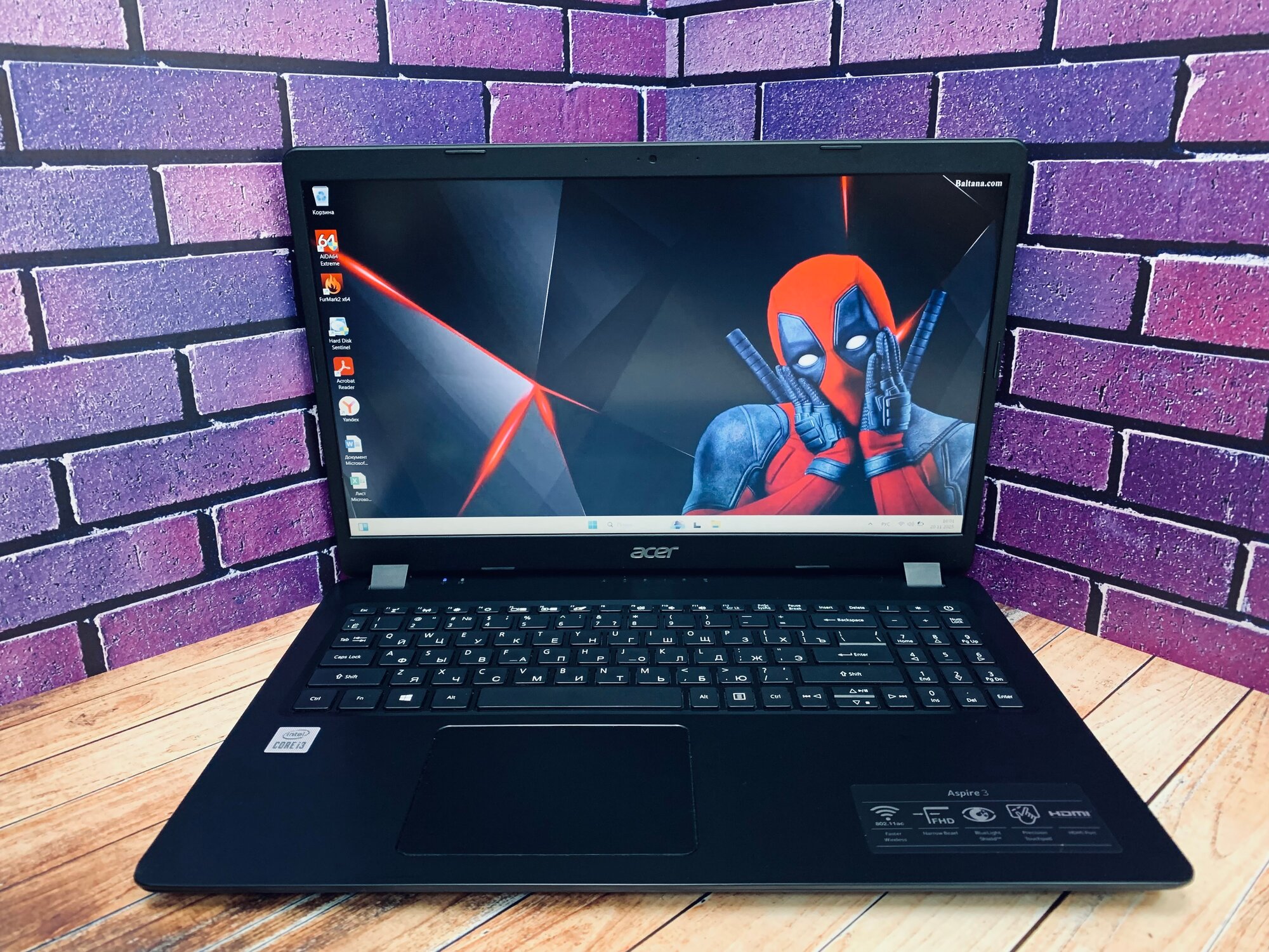 Ноутбук Acer A315-56-313U 15.6"/1920x1080/Intel Core i3-1005G1/8Gb/SSD 256Gb/Intel UHD Graphics/Windows 11