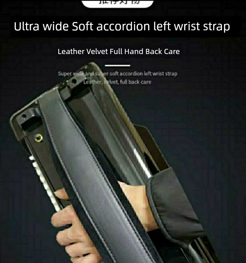 Универсальный ремень для левого рука для аккордеона 8/12/60/96/120 басов, полностью кожаный, ремень для левого рука,