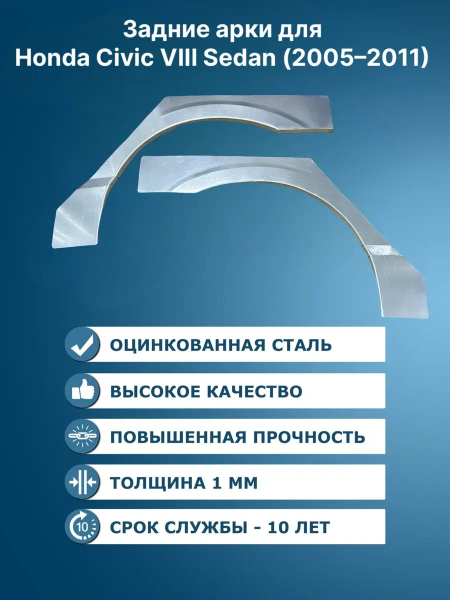 Ремкомплекты задних арок для Honda Civic VIII Sedan