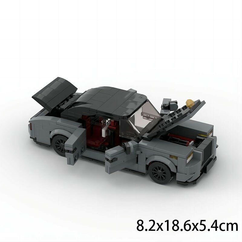 MOC-175109 Автомобиль Rolls-Royce Phantom Speed Series с 8 сетками, подходящий для образовательных кубиков LEGO для мальчиков
