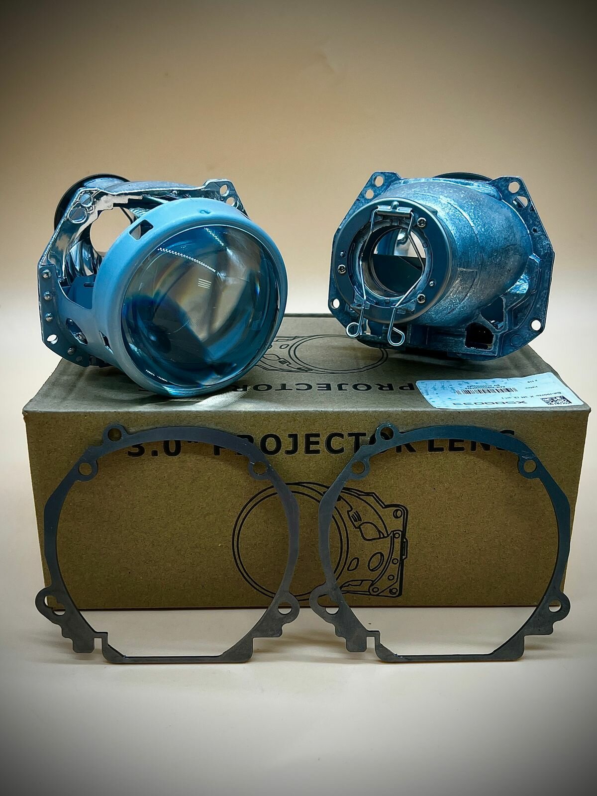 Линзы H7 галоген для совместимость - Mazda CX-5 2011-2015 / Би линзы - Hella 3 на Мазда