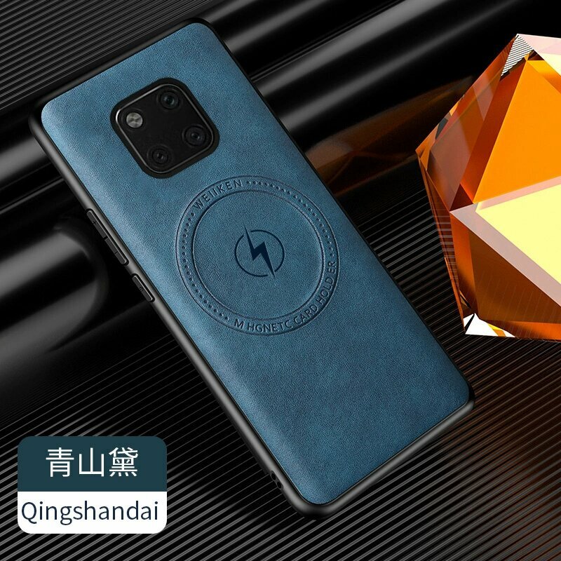 Магнитный чехол с креплением в авто для Huawei Mate 20 Pro с системой охлаждения, защита в зеленом цвете
