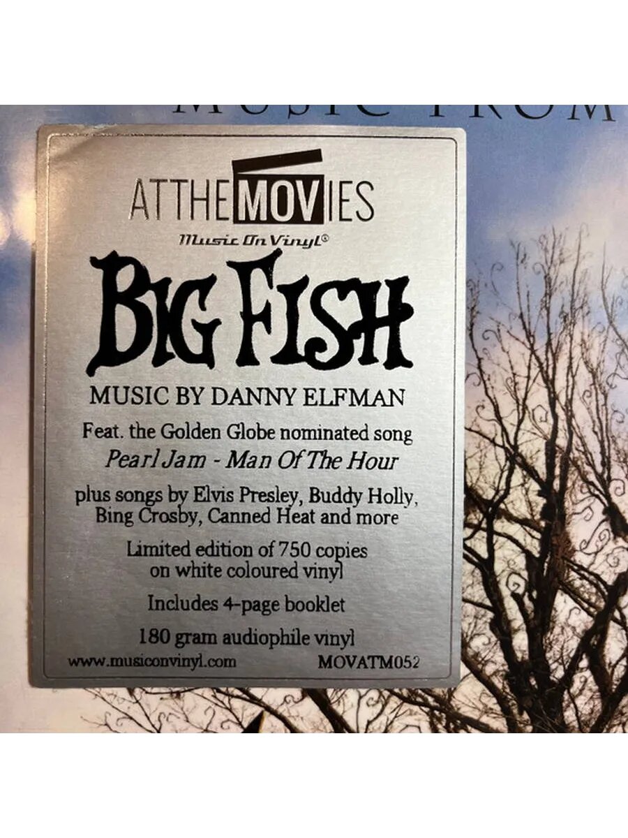 OST - Big Fish (Danny Elfman) 2LP white — фото 1