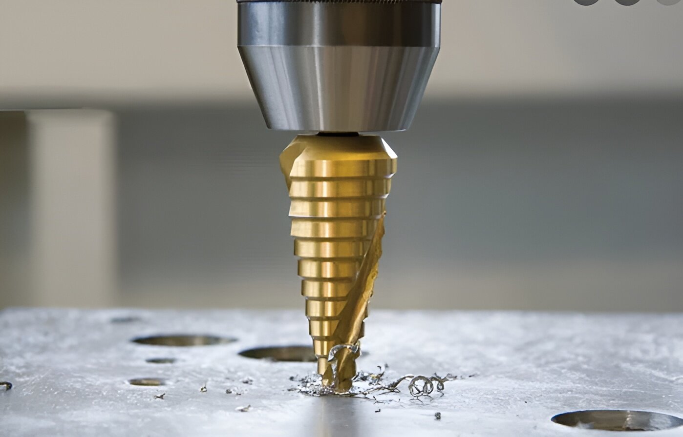 Ступенчатое сверло 4-32 мм для стали, цветных металлов, нержавеющей стали и пластика