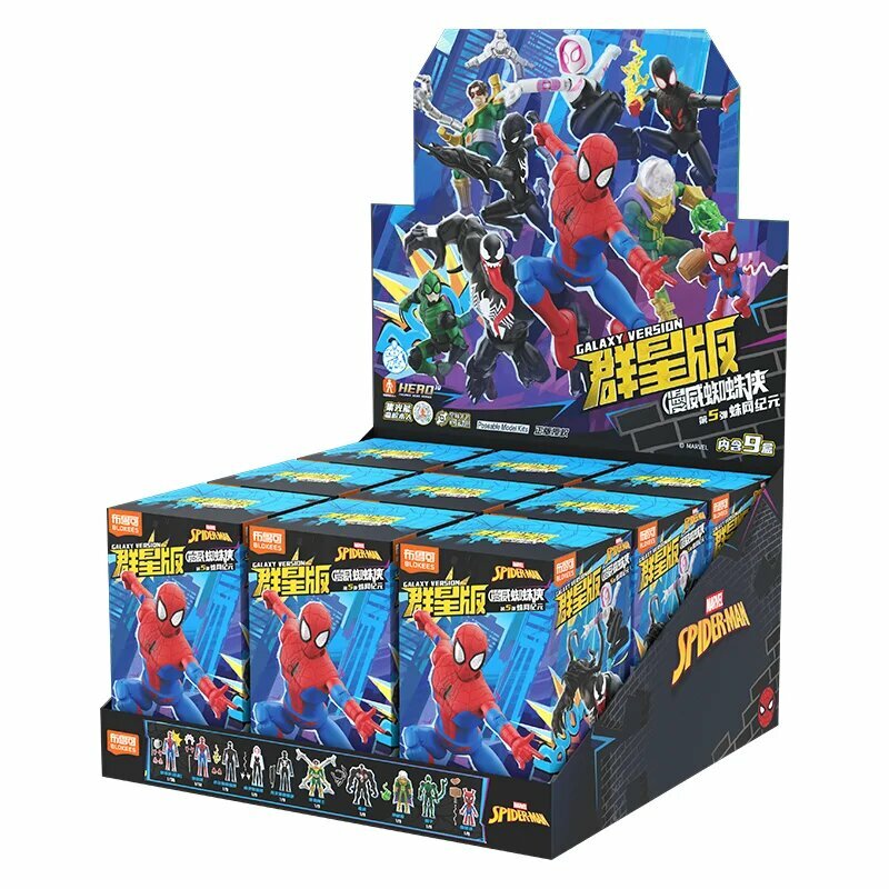 Фигурки BLOKEES Marvel Человек-паук, Веном, Цвет: 9 PCS BOX