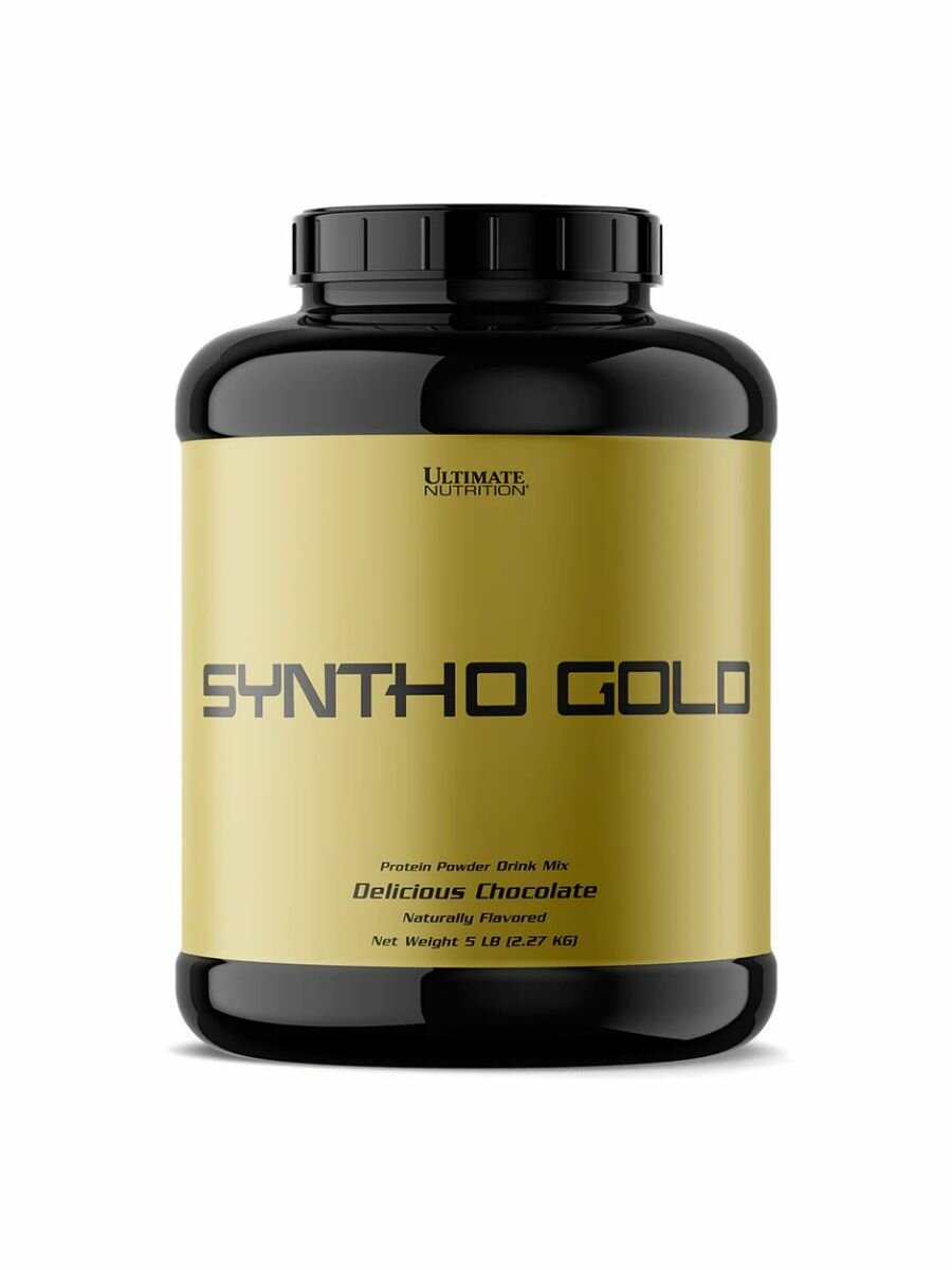 Ultimate Nutrition Syntho Gold, Протеиновый коктейль для набора мышечной массы, для выносливости, 2270г вкус шоколада